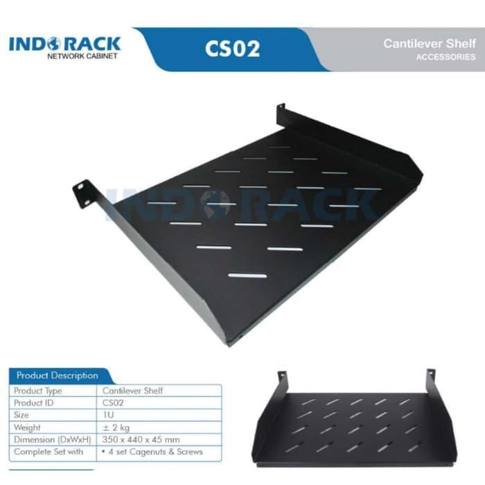 Jual Indorack 19 Cantilever Shelf 1u, Depth 350mm : Cs02 - Hitam Di Seller Kingyo - Cengkareng ...