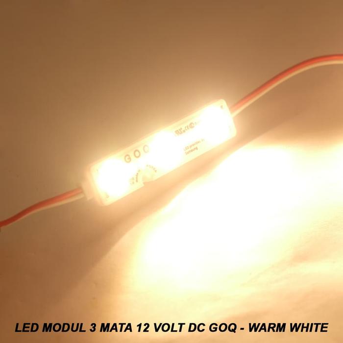 Jual Led Modul 3 Mata 12 Volt DC GOQ - Warm White - Led Provided by ...