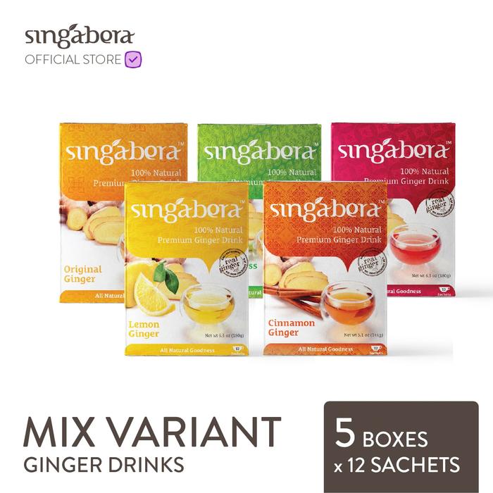 Jual [Promo] Singabera Premium Ginger Drink (Minuman Jahe) - Mix Pack ...
