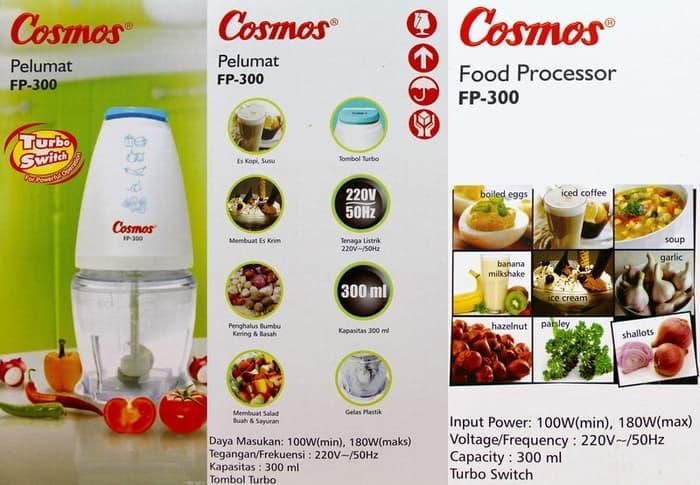 Jual Blender Mini Penghalus Food Processor Cosmos Fp 300 - Merah Di ...