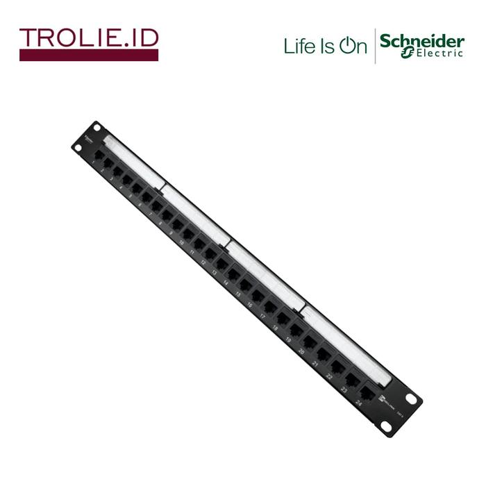 Promo Schneider Electric Patch Panel Cat5e / Cat6 Loaded 24 Port 1U ...