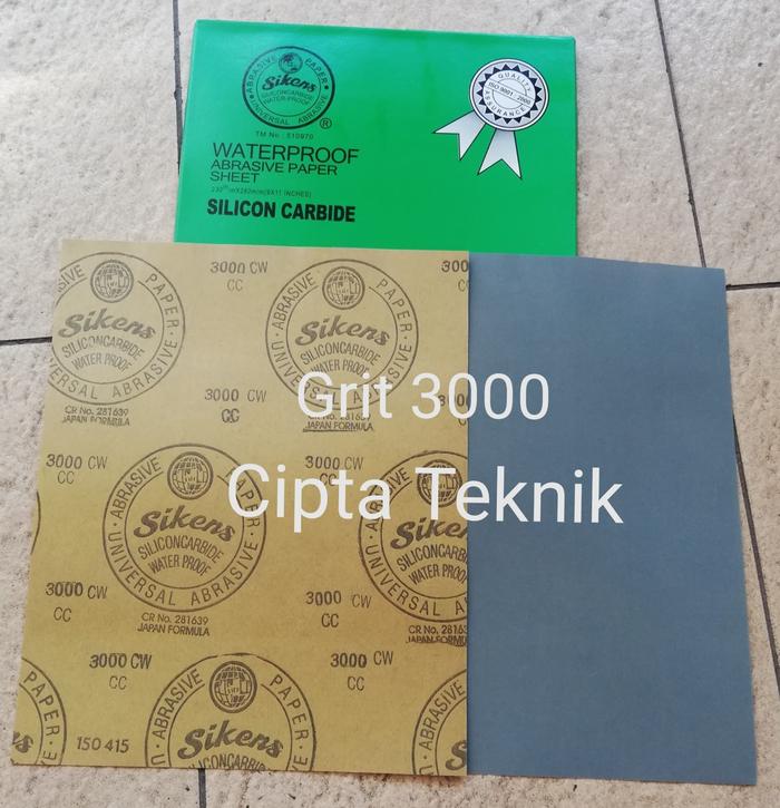 Jual Amplas Sikens Grit 3000 Silicone Carbide Waterproof - Kab. Bekasi ...