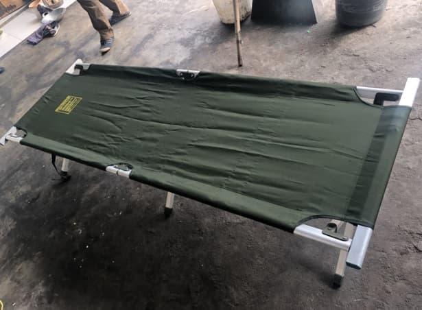 Jual Velbed Aluminium Hijau Hitam TNI POLRI - Kota Malang ...