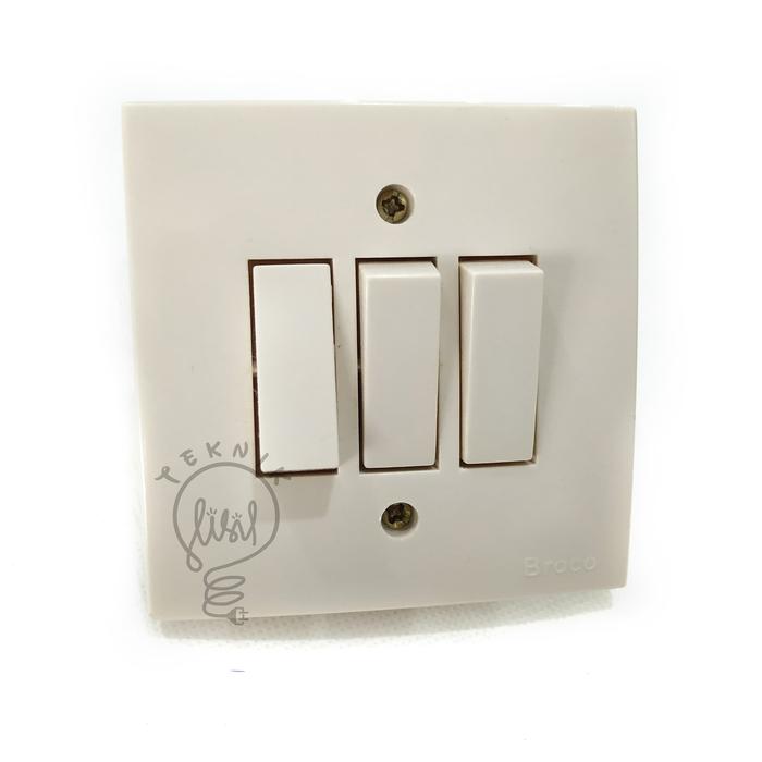 Jual SAKLAR ENGKEL TANAM TRIPEL TRIPLE SWITCH INBOW BROCO 6613 ...