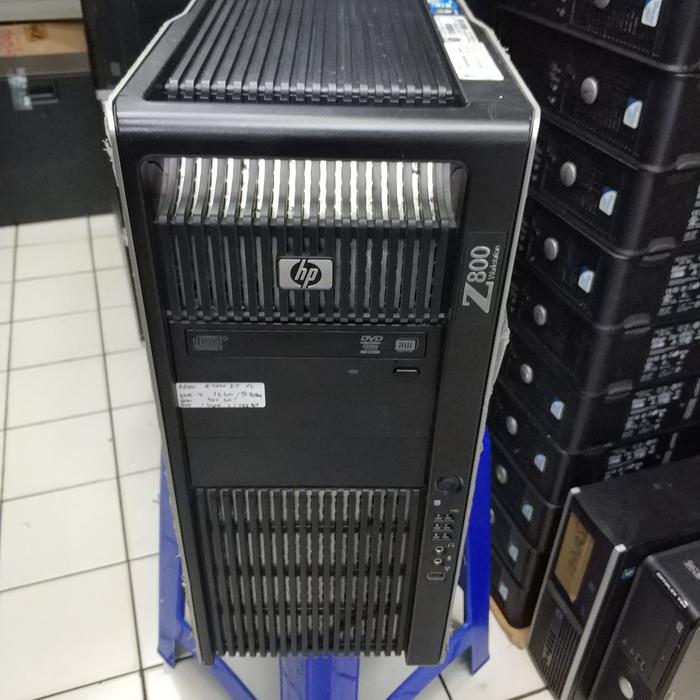 Jual pc server HP Z800 Super double processor/Xeon E5620-2.40ghz/16gb ...