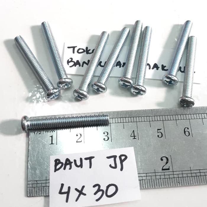 Jual Baut Putih 4x30 Baut Jp4x30 Kepala Obeng M4x30 M4 x 30 - Jakarta Selatan - toko Bangunan ...