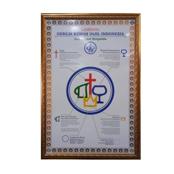 Jual Poster Lambang Gereja Kemah Injil Indonesia : Injil Empat Berganda ...