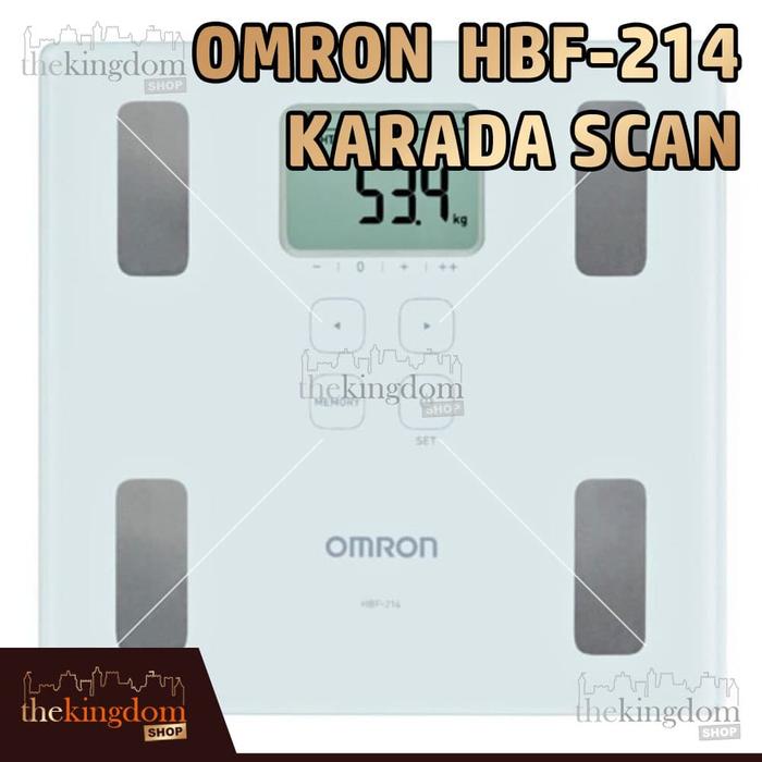 Promo Omron HBF-214 Karada Scan Body Fat Weight Scale Timbangan Berat ...