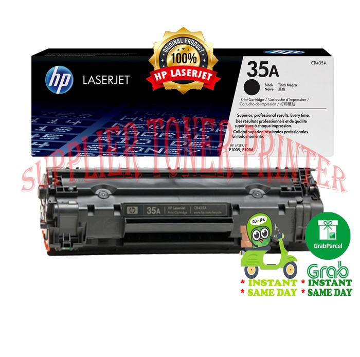 Jual Toner HP Laserjet P1005,P1006 35A [CB435A] Black Original - Hitam ...