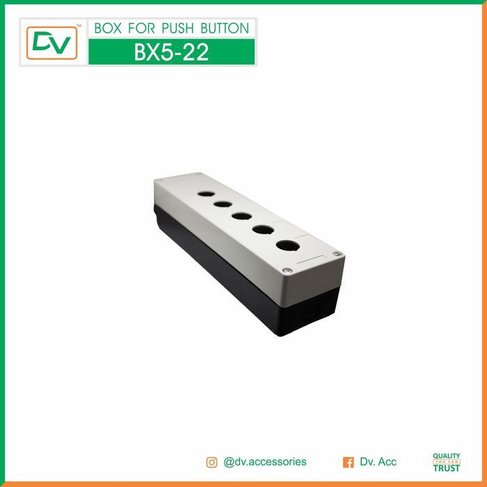Jual BOX PUSH BUTTON 22MM 5 LUBANG / BX5-22 - Kota Semarang - DV.Switchboard | Tokopedia