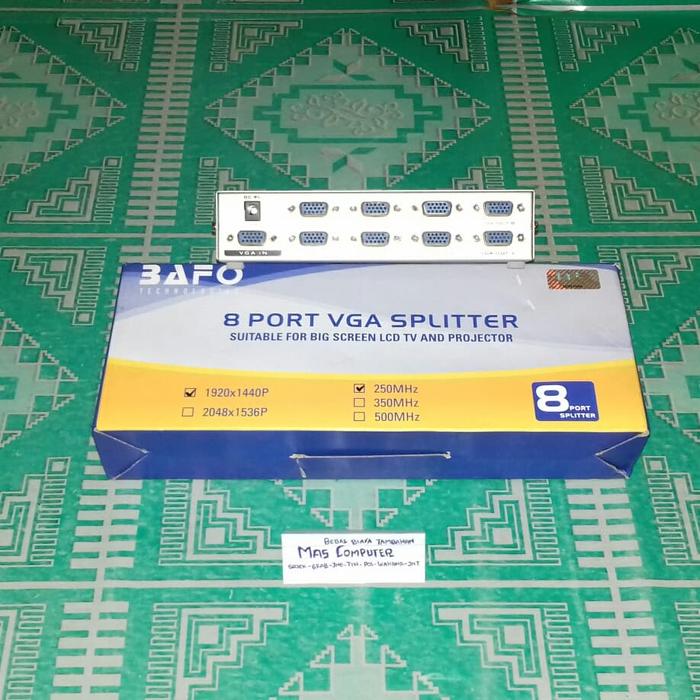 Jual VGA Splitter BAFO 8 Port/Bafo Splitter Vga 8 port/Splitter Vga ...