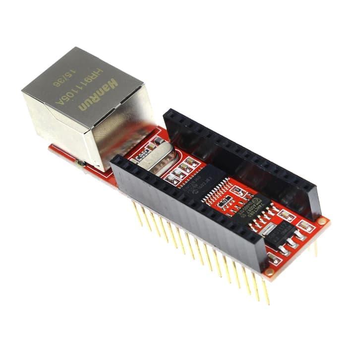 Jual Arduino Ethernet Shield for Nano V3 ENC28J60 IOT Module HR911105A ...