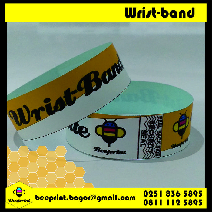 Jual CETAK WRIST BAND / TIKET GELANG PRINT + SECURITY SEAL - Kota Bogor ...