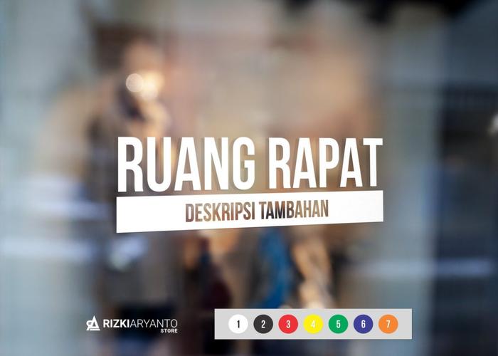 Jual Stiker Pintu Kaca Label Nama Ruangan Kantor Custom Sticker - Kab ...