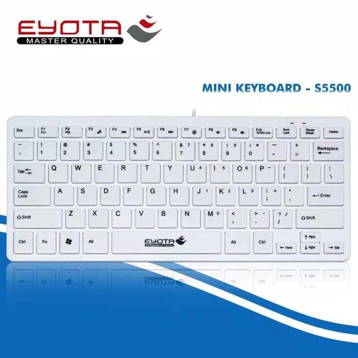 Jual Keyboard Mini USB Eyota S5500 - PUTIH Keyboard Eyota mini slim ...