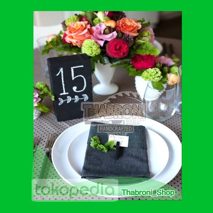 Jual CHALKBOARD FOOD TAG PAPAN TULIS KAPUR NOMOR MEJA CAFE NAMA MENU ...
