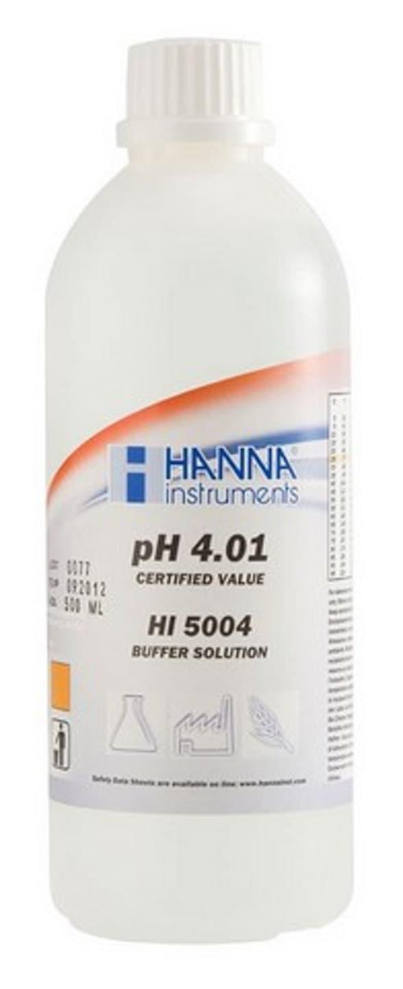 Jual Technical Calibration Buffer Solution pH 4.01 @ 500 ml - Hanna HI5004 - Jakarta Utara - Lab ...