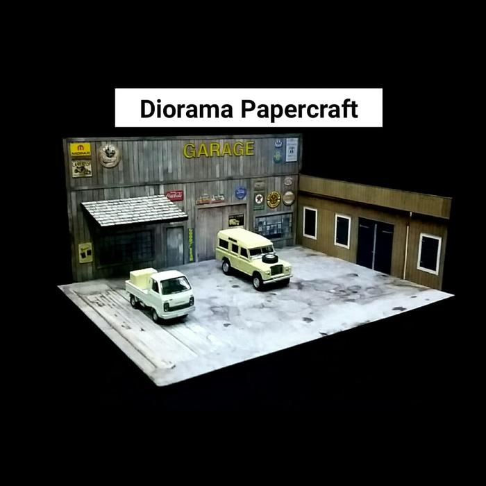 Jual Diorama papercraft Garage part 3 skala 64 Hot Rod - Kota Bandung ...