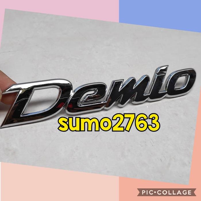 Jual satu buah emblem tulisan DEMIO mazda 2 mazda demio jdm emblem ...