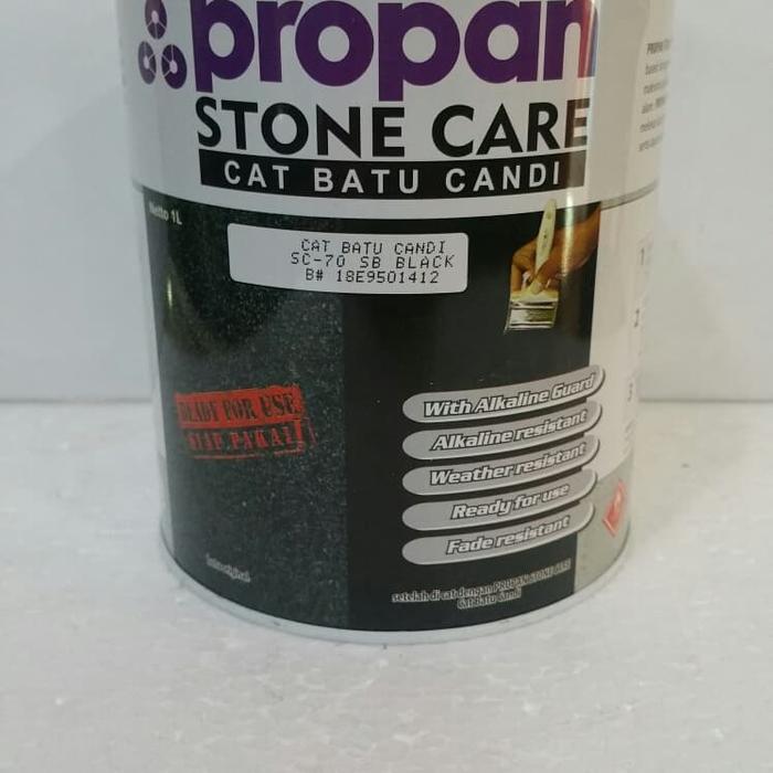 Jual Cat vernis batu alam warna hitam Propan Stone Care Candi 2.5lt ...