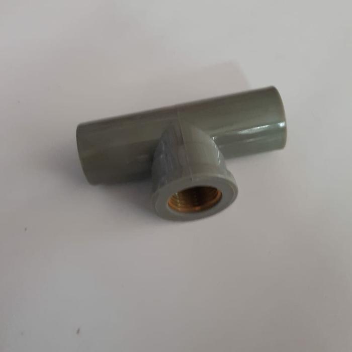 Jual TEE DRAT DALAM KUNINGAN 1/2" 1/2 inch AW / SAMBUNGAN PIPA PVC - Kota Tangerang - sinar ...