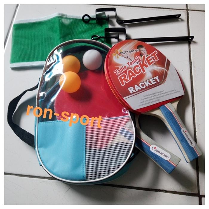 Jual BET PINGPONG / TENIS MEJA BUTTERFLY SET ISI 2 , TIANG NET DAN BOLA - Jakarta Barat - Ron ...