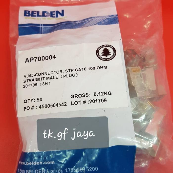 Jual Konektor RJ45 STP Belden cat.6 - Jakarta Pusat - GF JAYA kenari ...