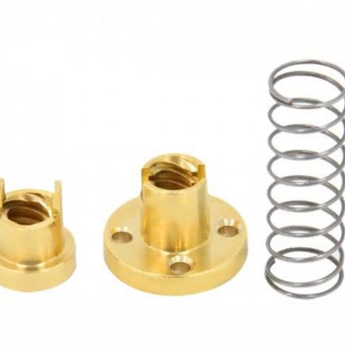 Jual T8-2-D8 anti backlash spring loaded nut elimination gap T8 3D ...