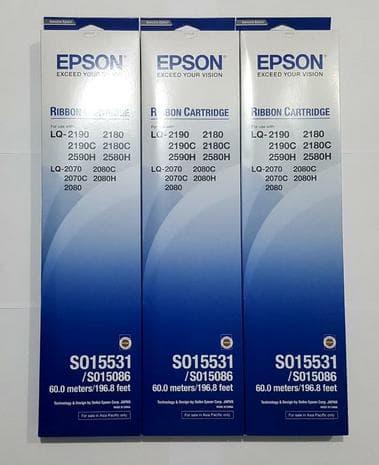 Jual Cartridge Printer EPSON LQ 2170 LQ 2180 LQ 2190 SO15531 SO15086 ...