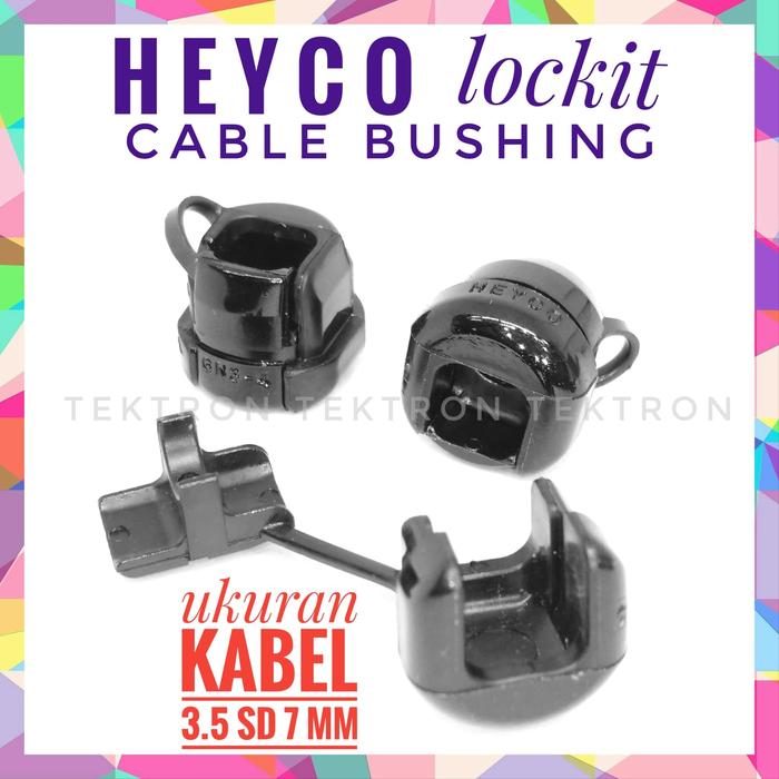 Jual HEYCO bushing, cable lock, kabel 3.5-7mm , lockit, snap gland ...