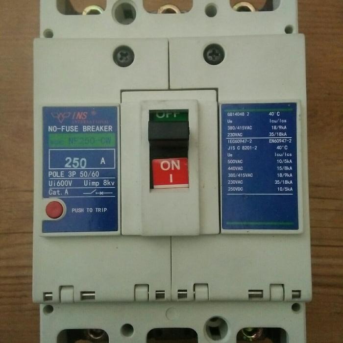 Jual MCCB - NFB No Fuse Breaker 250A Type CW250 INS - Kota Surabaya ...