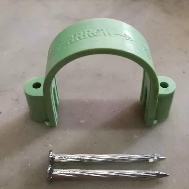 Jual KLEM PIPA 1 1/2" DAPAT PAKU / TAHANAN CEKAK PARALON PRALON 1 1/2 ...