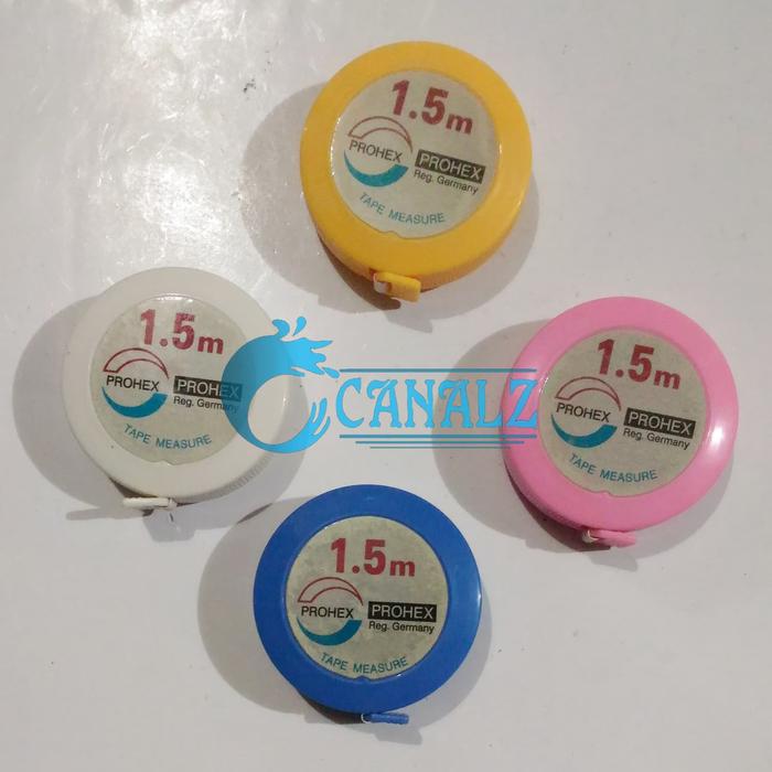 Jual Meteran Rol Prohex 1,5m / 1,5 m / Meteran Badan Kain Gulung 1,5 ...