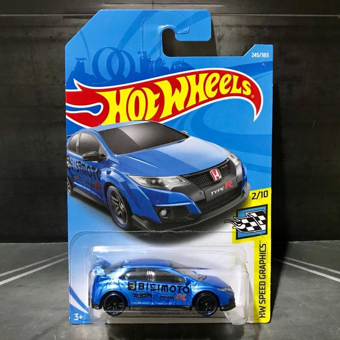 Jual Hot Wheels Honda Civic Type R Bisimoto Blue HW Speed Graphics 2018 ...