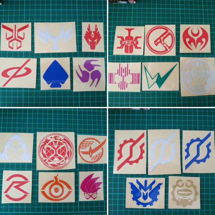 Jual Sticker Cutting - Stiker - Tokusatsu - Kamen Rider - Super Sentai ...