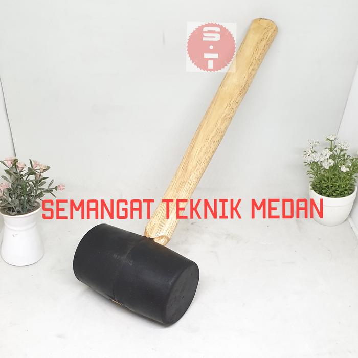 Jual PALU MARTIL KARET RUBBER BESAR KERAMIK HITAM GAGANG KAYU - Kota ...