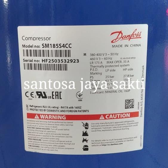 Jual Compressor Danfoss Scroll SM185S4CC. R22. 3 Phase - SM185 ...