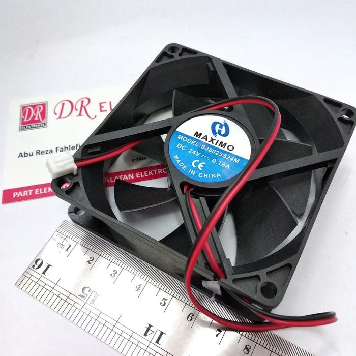 Jual Fan kipas Pendingin Panel tebal 2,5 DC 24v 8 CM 8cm 24 volt 8x8 ...