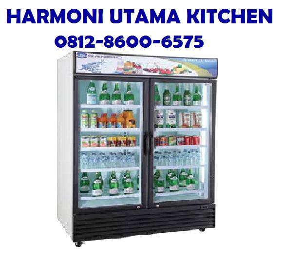 Jual SANSIO SHOWCASE COOLER 2 DOOR TIPE SAN-1488 / LEMARI PENDINGIN 2 ...