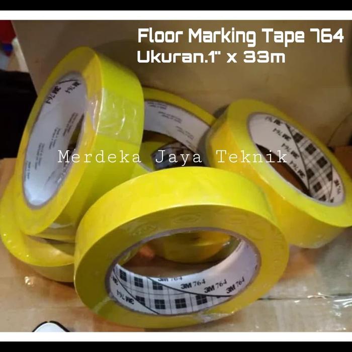 Jual Floor Marking Tape 764 Yellow Ukuran 24mm x 33.m Lakban Lantai 3M - Jakarta Barat - Merdeka ...