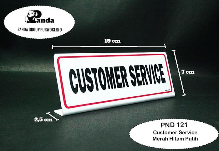 Jual Acrylic Customer Service Sign/ Akrilik Tanda Customer Service ...