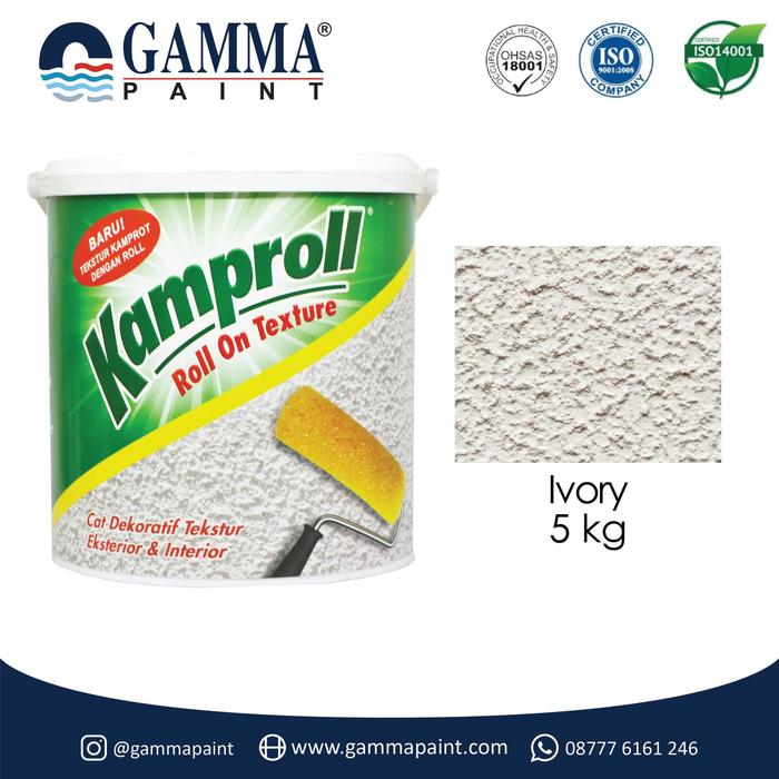 Jual KAMPROLL IVORY 5KG - Cat Tekstur Ekonomis dengan Roll - Jakarta ...