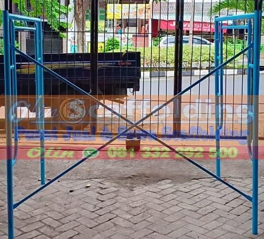 Jual Scaffolding atau Steger warna Biru dan Hijau T.170Cm lebih TEBAL ...