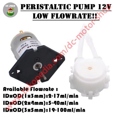 Jual Peristaltic Pump Dosing Pump 12v DC Pompa Peristaltik Water Liquid ...