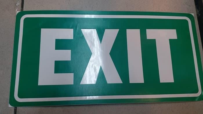 Jual SIGN LABEL STICKER EXIT 30X15CM - Jakarta Barat - Berjaya Safety ...