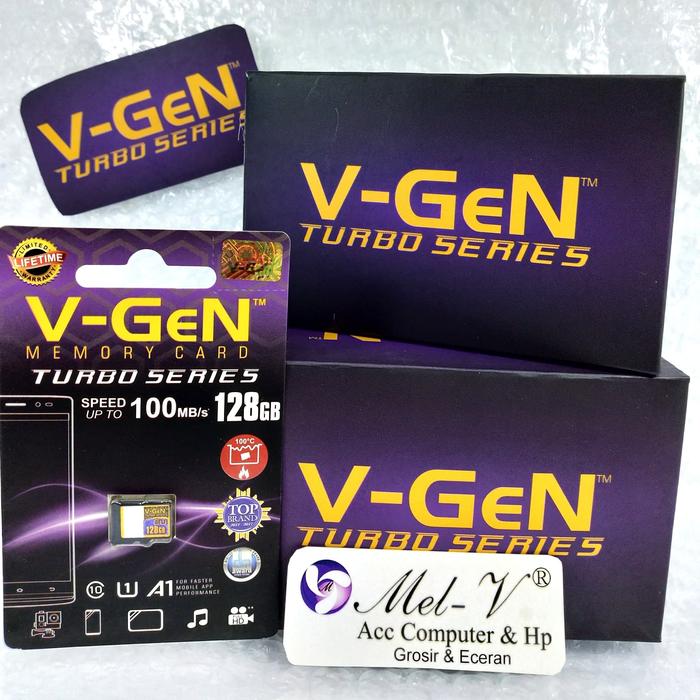 Jual V-gen Micro SD Vgen 128GB Class 10 TURBO SERIES Memory Card Original N - Jakarta Pusat ...