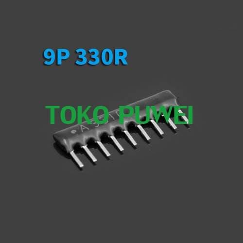 Jual R-pack Resistor pack Array respack Rpack 9p 330 ohm 9pin 330ohm ...