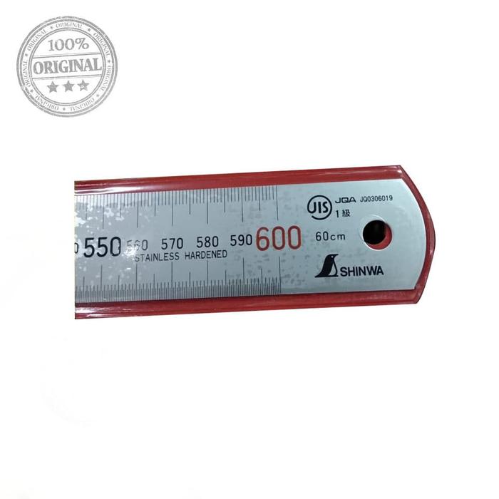 Jual Shinwa Penggaris Stainless (Rule) Hard Chrome, 60cm H-101E JIS-13021 - Jakarta Pusat ...
