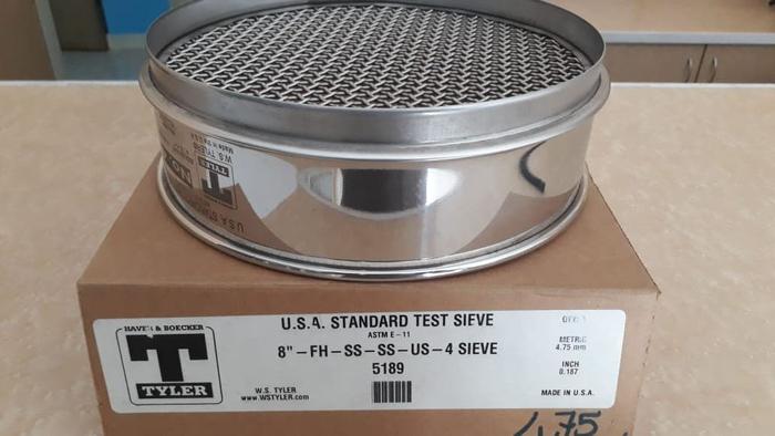 Jual W.S. Tyler Standard Test Sieve Mesh 4 | Saringan | Ayakan - Kab ...