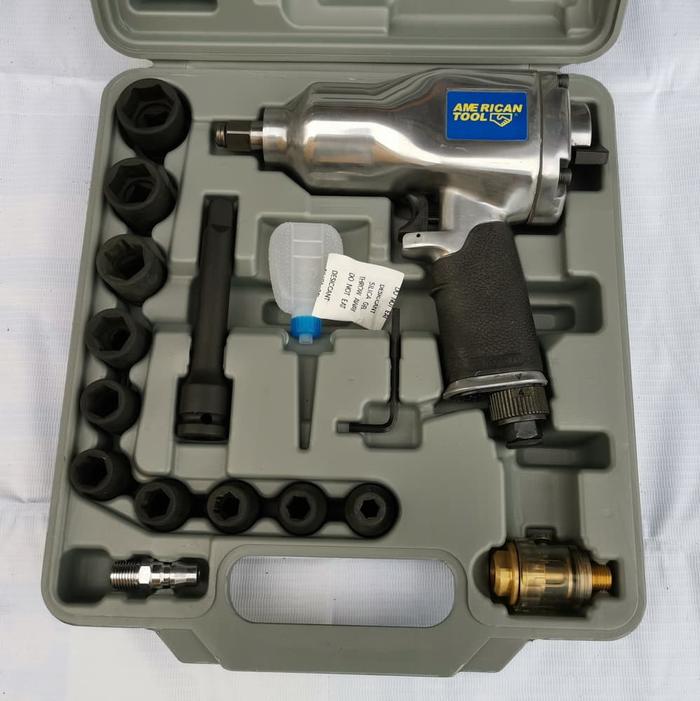 Jual Air Impact ANGIN Wrench Set 1/2" INCH American Tool SET - Kab ...